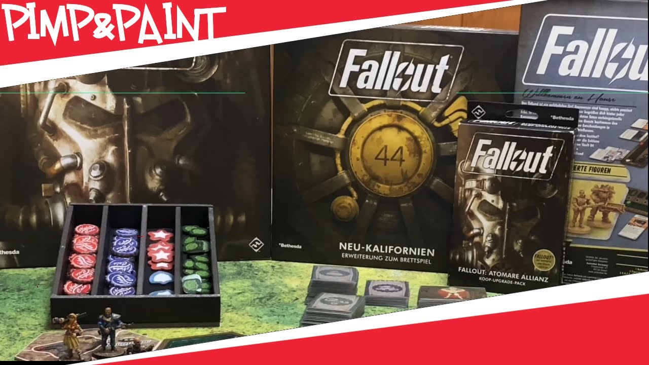 Fallout the Boardgame incl. Addons - Inlays and painted Miniatures ...
