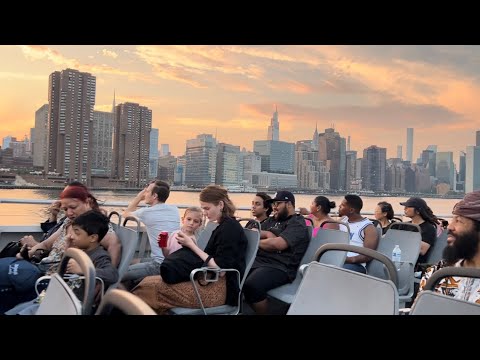 【4K】New York Ferry Soundview Route wall St/pier 11 to South Street ...