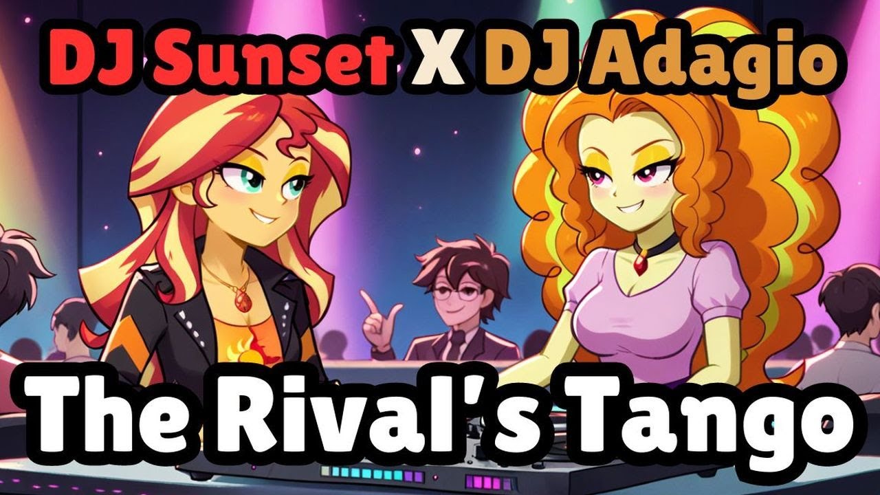 DJ Sunset Shimmer X DJ Adagio Dazzle The Rivals Tango Fan Song Equestria Girls My Little Pony AI ...