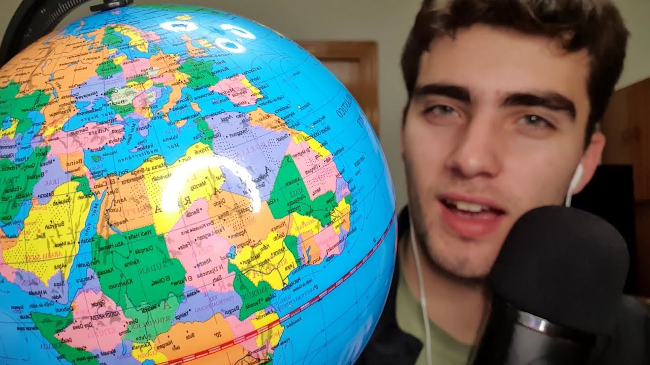 ASMR Fun Facts about Random Countries (with a Globe) - YouTube