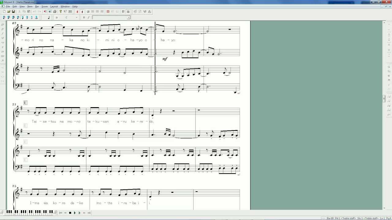 【初音ミク】＊ハロー、プラネット。 ([Hatsune Miku] *Hello, Planet.) MIDI Version - YouTube
