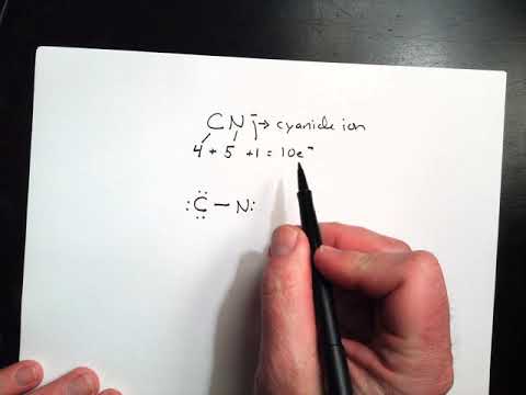 Drawing Lewis Structures 5 cyanide ion