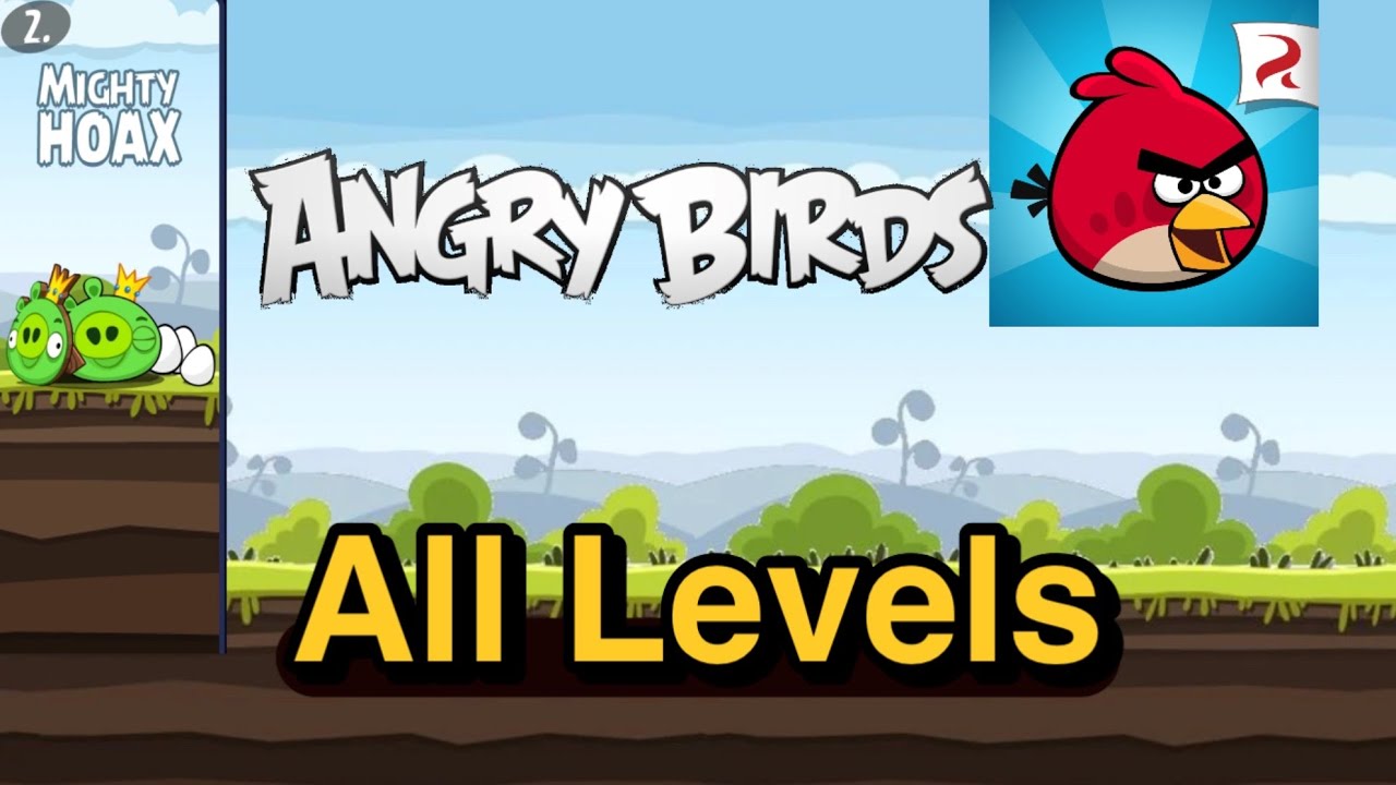 Angry Birds Classic Mighty Hoax All Levels - YouTube