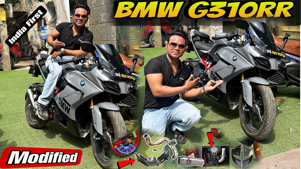 Bmw G310 rr valvetronic exhaust system | bmw g310rr Nardo grey Modified ...