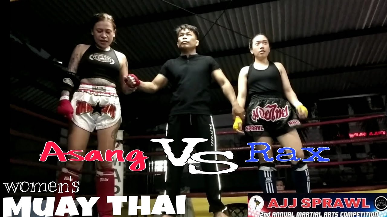 Women's Muay Thai Competition Asang Villalon (Red) vs. Rachel Rivera ...