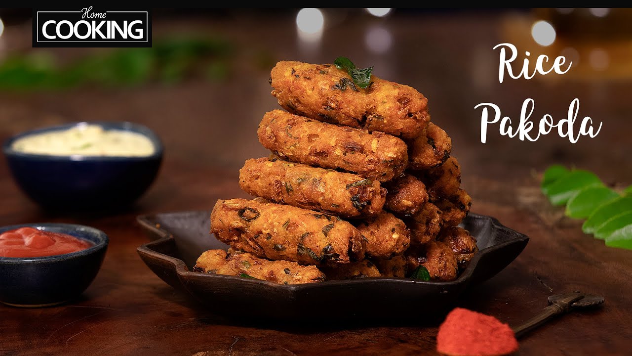 Rice Pakoda | Leftover Rice Recipe | Chawal Ke Pakode Recipe | Snacks ...