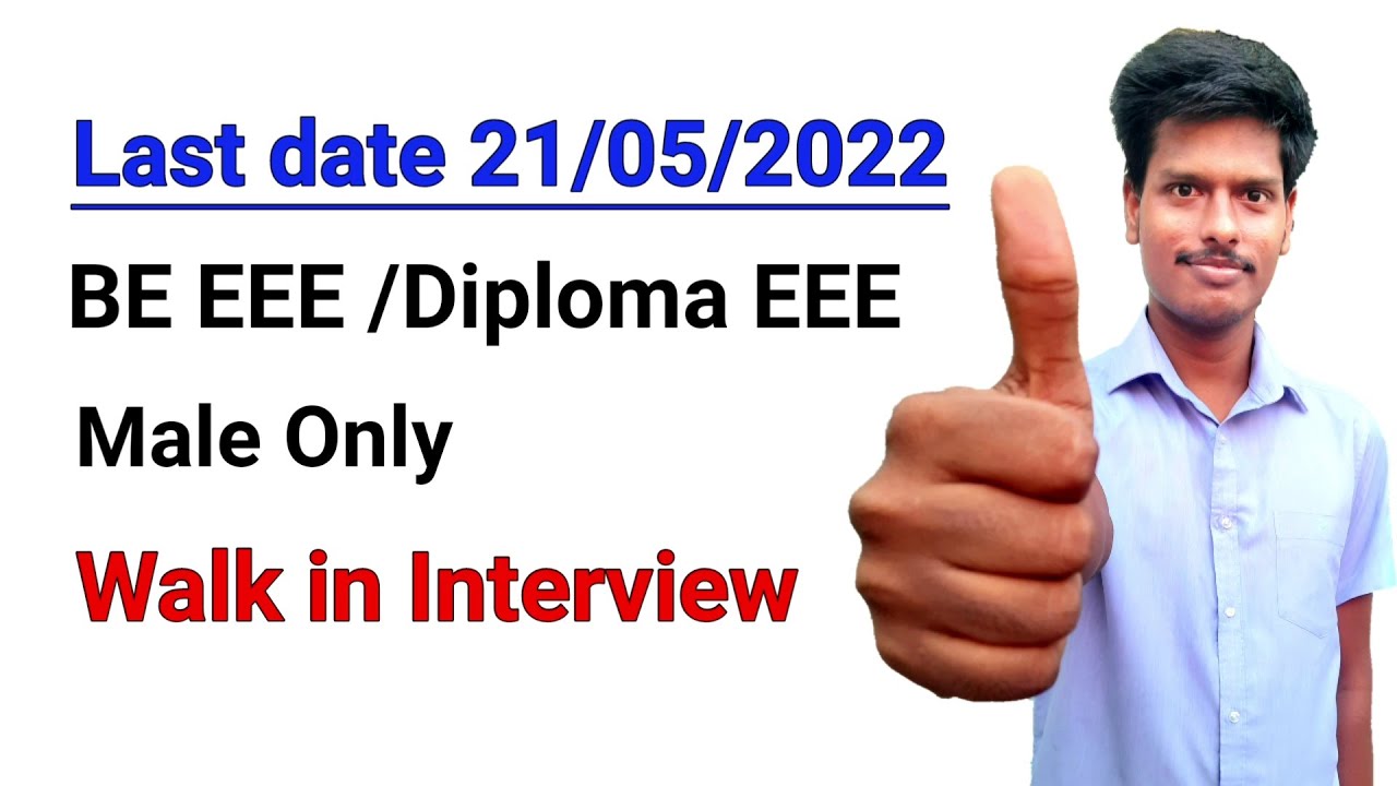 BE EEE Jobs Diploma EEE job Experience Jobs - YouTube