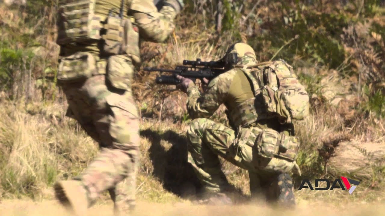 4 man centre peel ambush drill featuring Australian Defence Apparel and ...