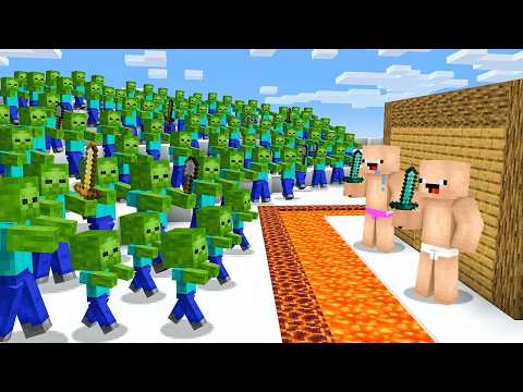 SAKAR'in EN GÜVENLİ EVİ VS ZOMBİ KIYAMETİ! 😱 - Minecraft