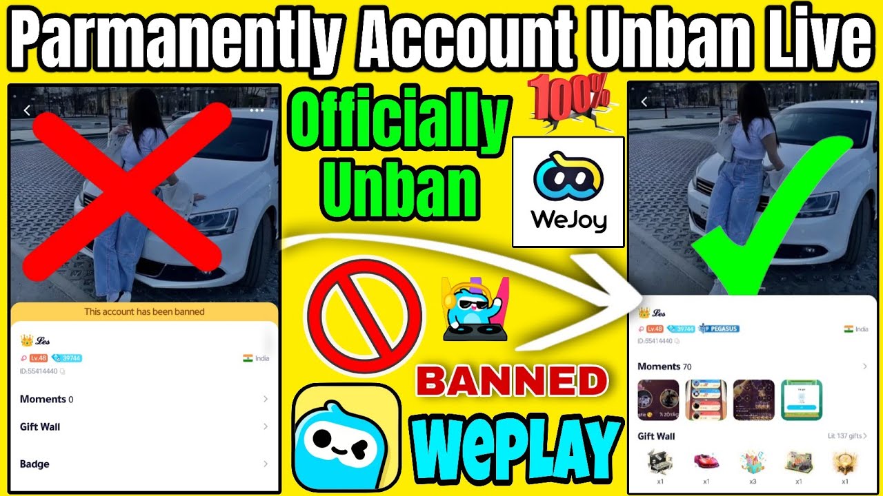 WePlay Account Unban Officially Live 2025 | Weplay Account parmanent ...