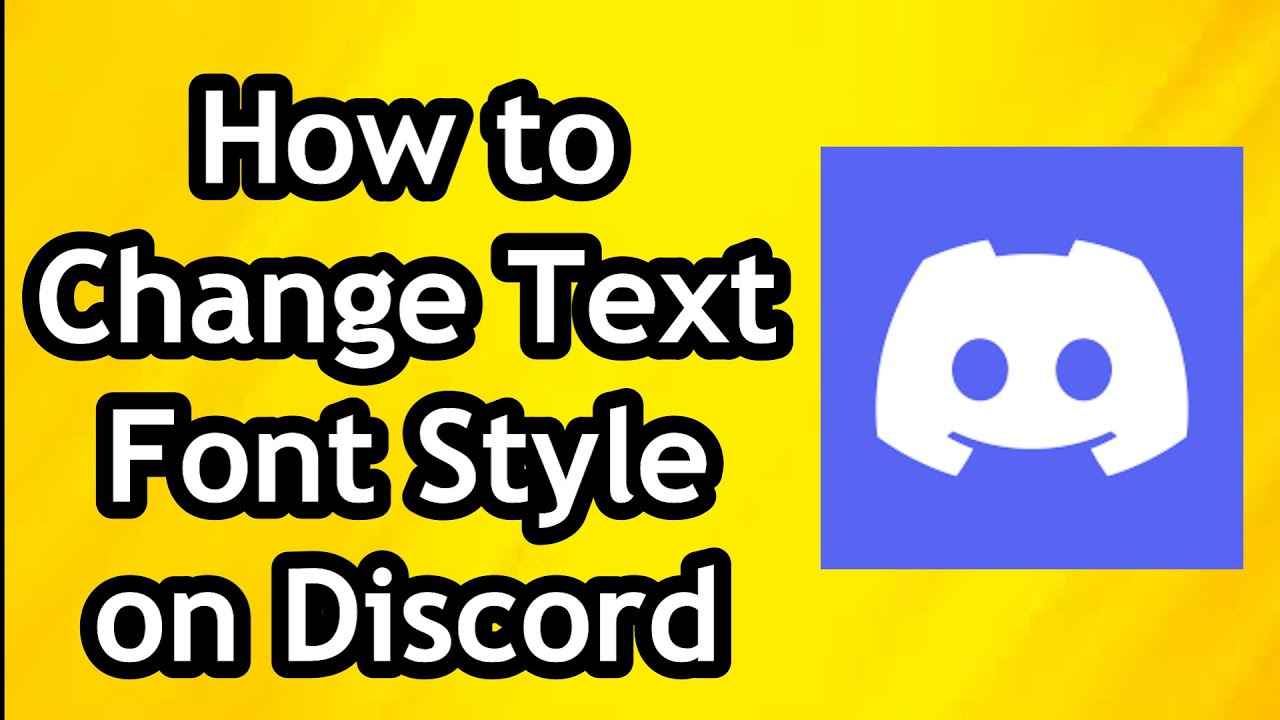 How to Change Text Font Style on Discord - YouTube