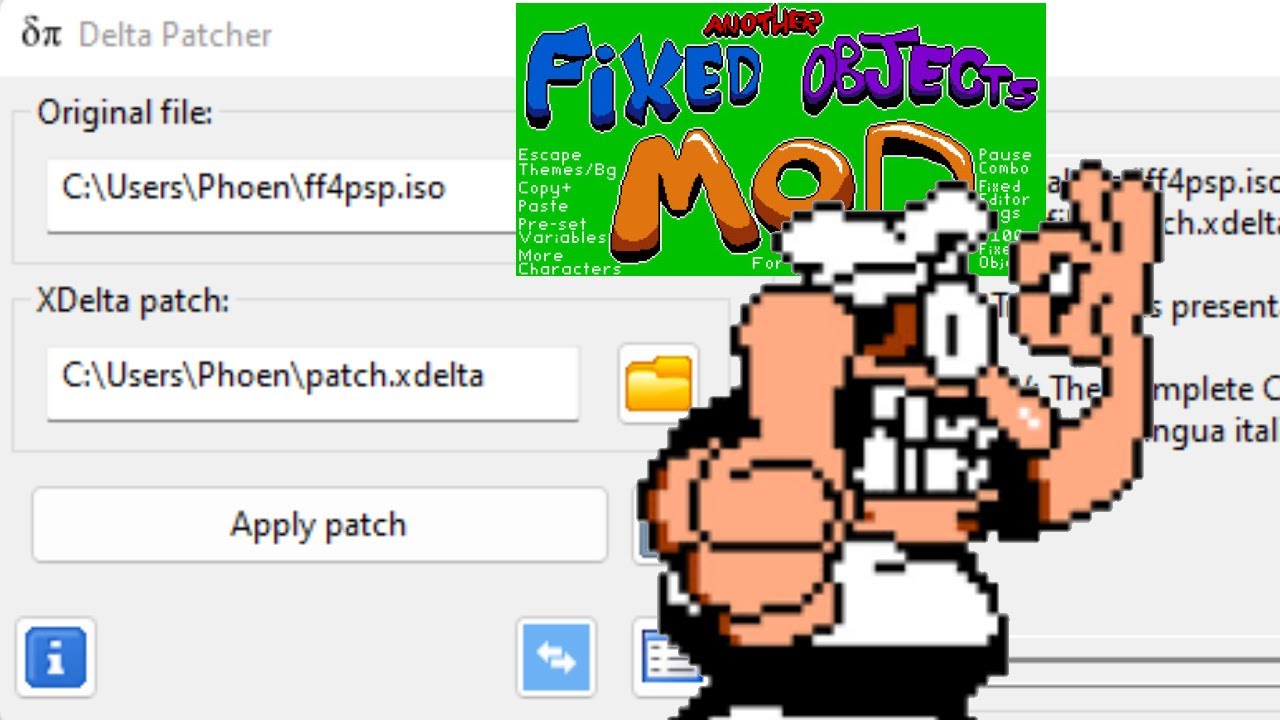 How to use Deltapatcher to install AFOM - YouTube