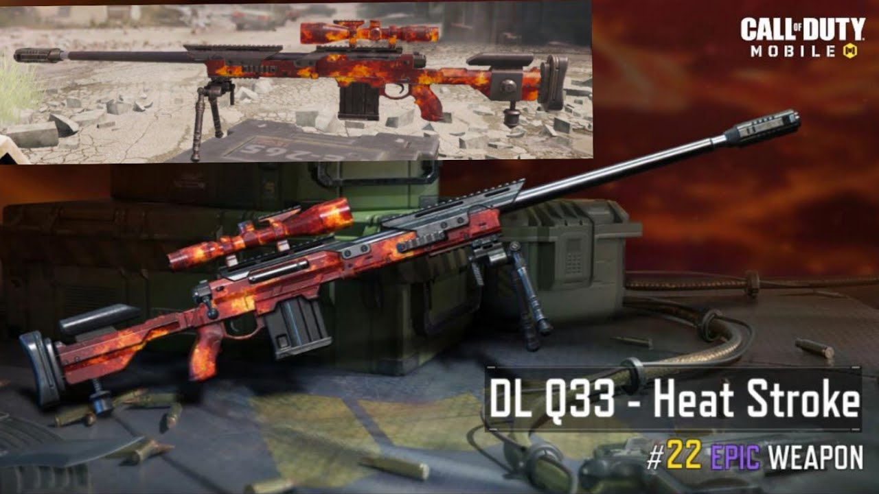 *NEW* EPIC DLQ-33 HEAT STROKE SKIN CALL OF DUTY MOBILE - YouTube
