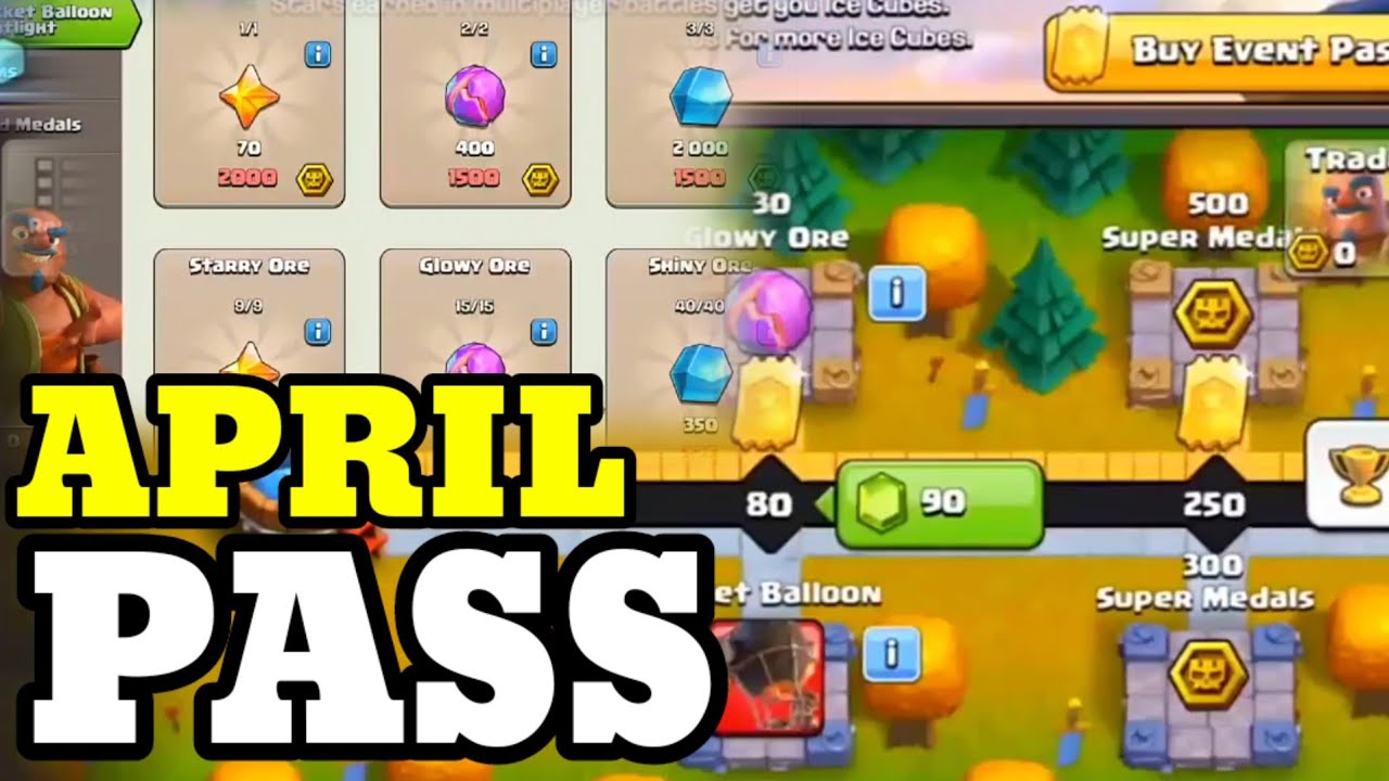 APRIL PASS EVENT ROCKET BALLOON SPOTLIGHT #clashofclans #coc # ...