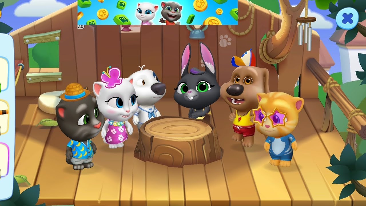 Talking tom friends the tree house - YouTube