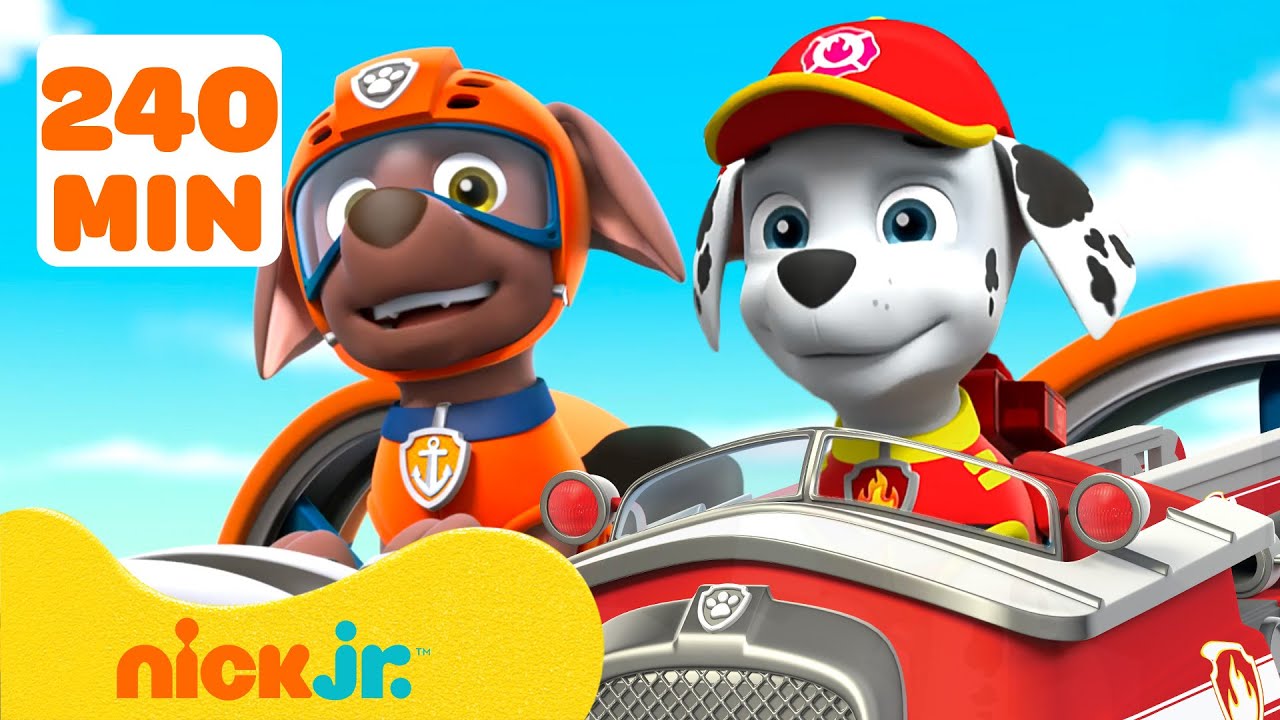 Join the PAW Patrol for 240 Minutes! w/ Marshall & Zuma 🚒 | Nick Jr ...