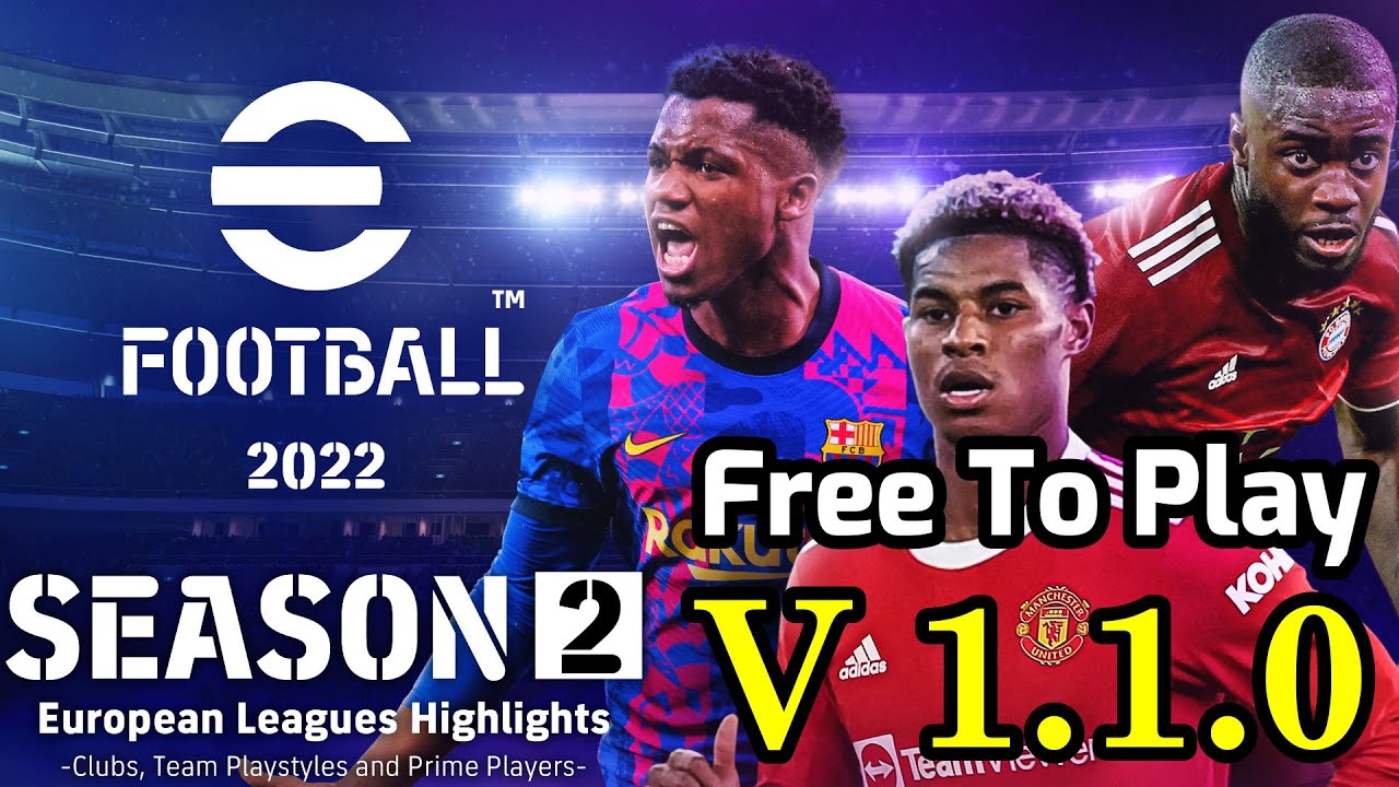 eFootball 2022 PES 22 GRATIS Parche Versión 1.1.0 Free to play Menús ...
