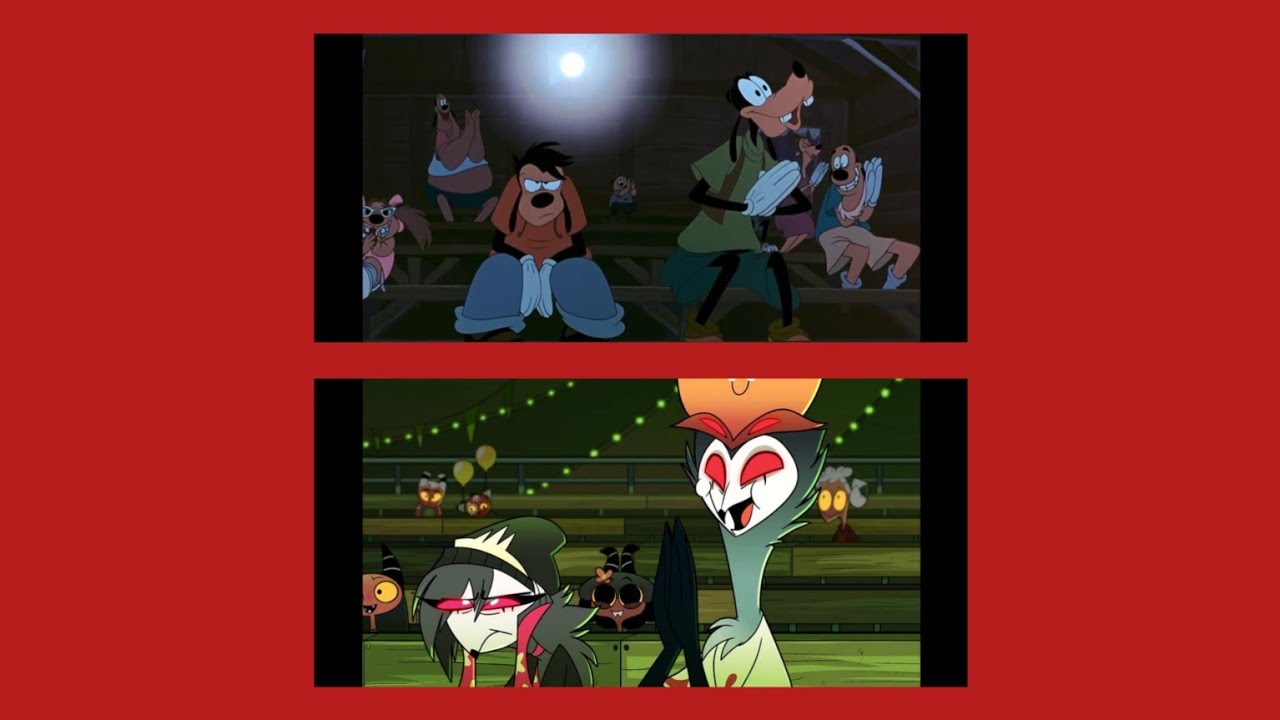 Lester's Possum Park (A Goofy Movie) & Loo Loo Land (Helluva Boss) same ...