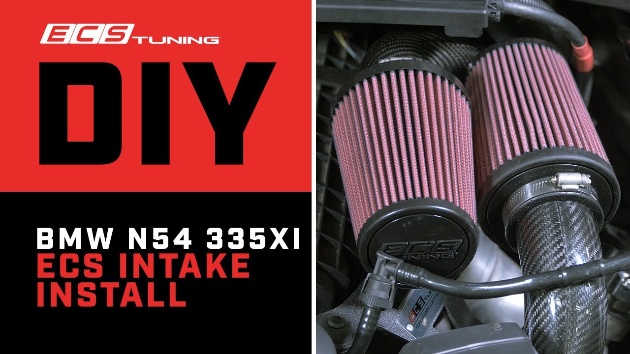 How to install an ECS Twin Cone Intake on an N54 | DIY - YouTube