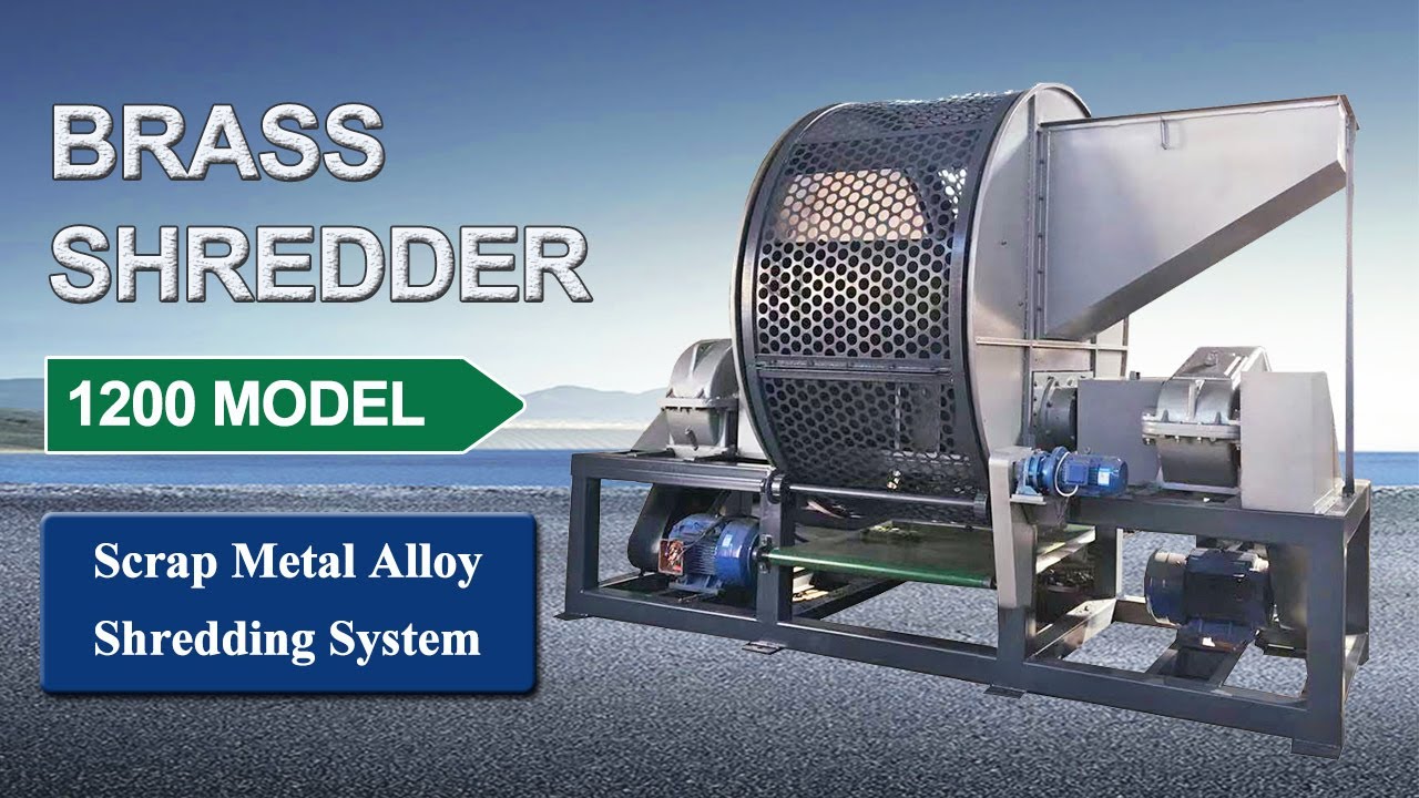 Brass Shredder | Scrap Metal Alloy Shredding System - YouTube