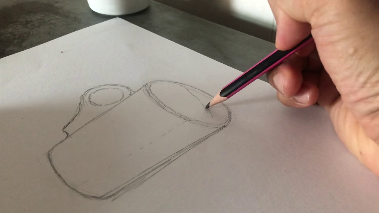 How To Shade A Mug (Cup) with a pencil - YouTube
