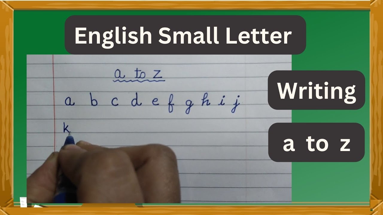 English writing small letters a-z | English handwriting | small letter ...