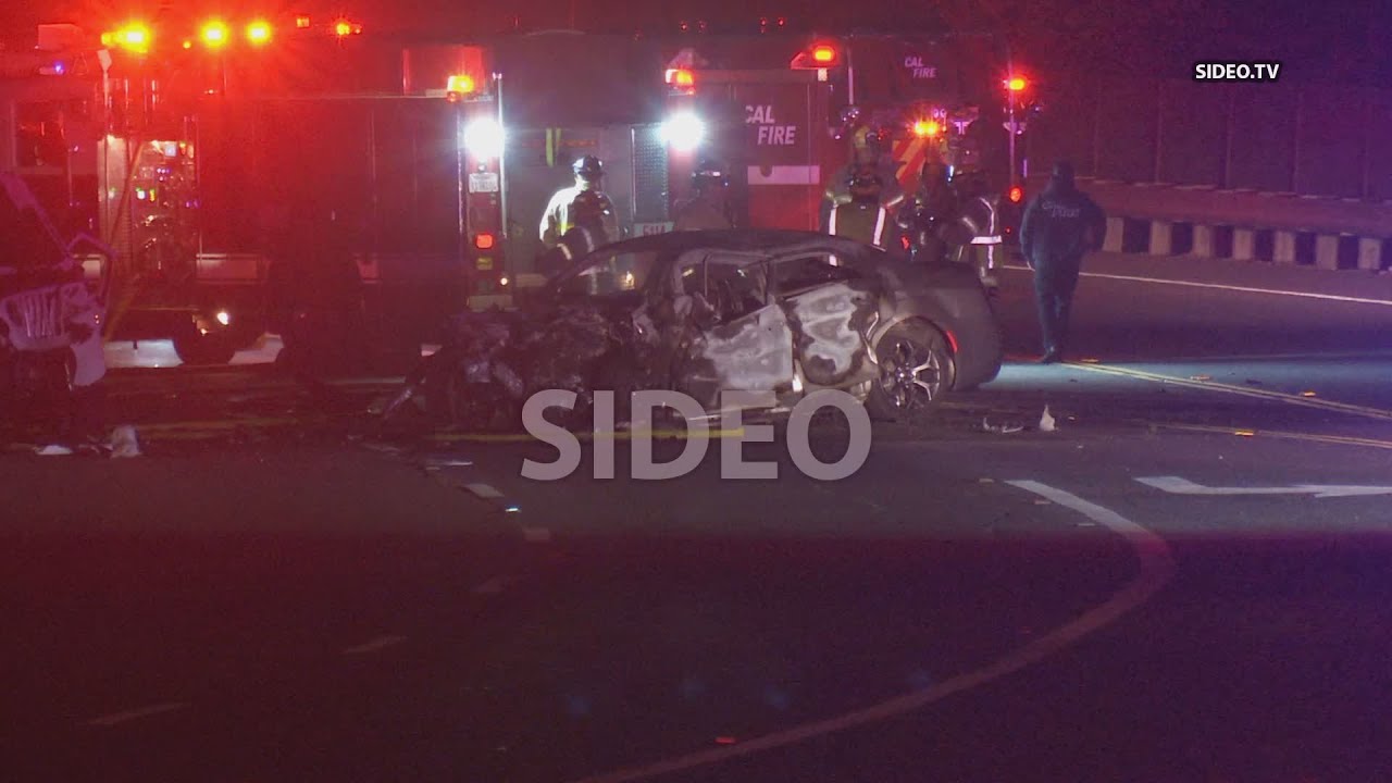 Four dead in fiery crash on State Route 76 - YouTube