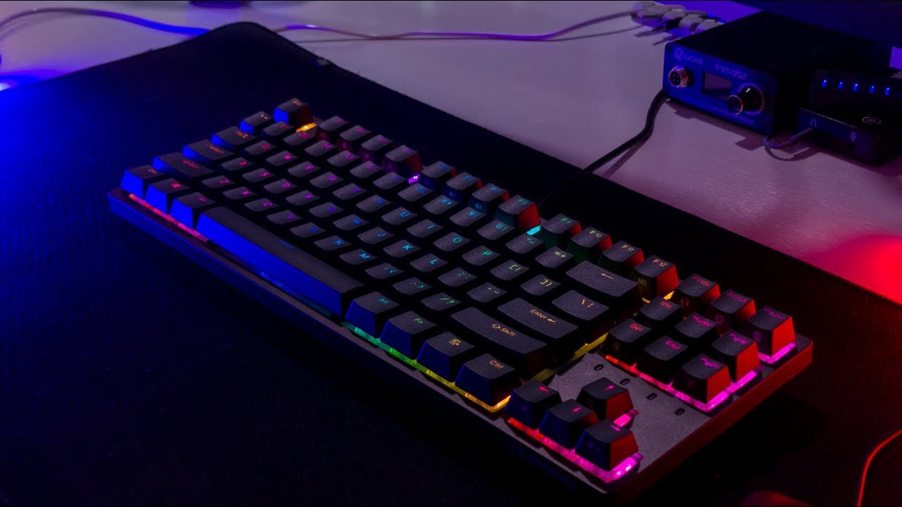 🤫 Durgod K320 Taurus Nebula [ lubed Cherry MX Silent Red ] - YouTube
