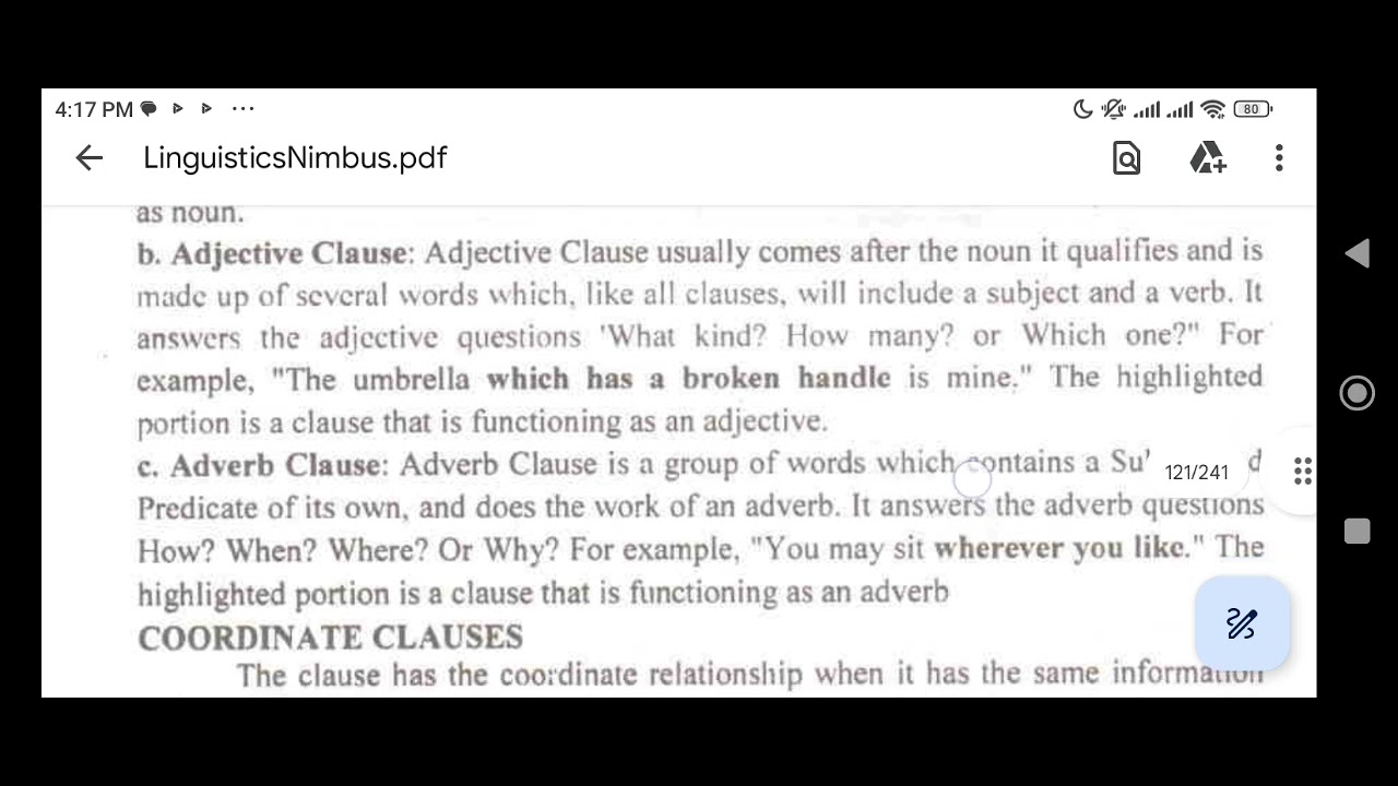 clauses coordinate/ dependent and subordinate/ independent clause ...