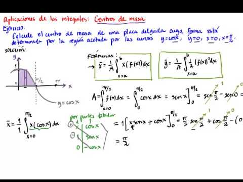 Centro de masa 4: cálculo en una región simple - YouTube