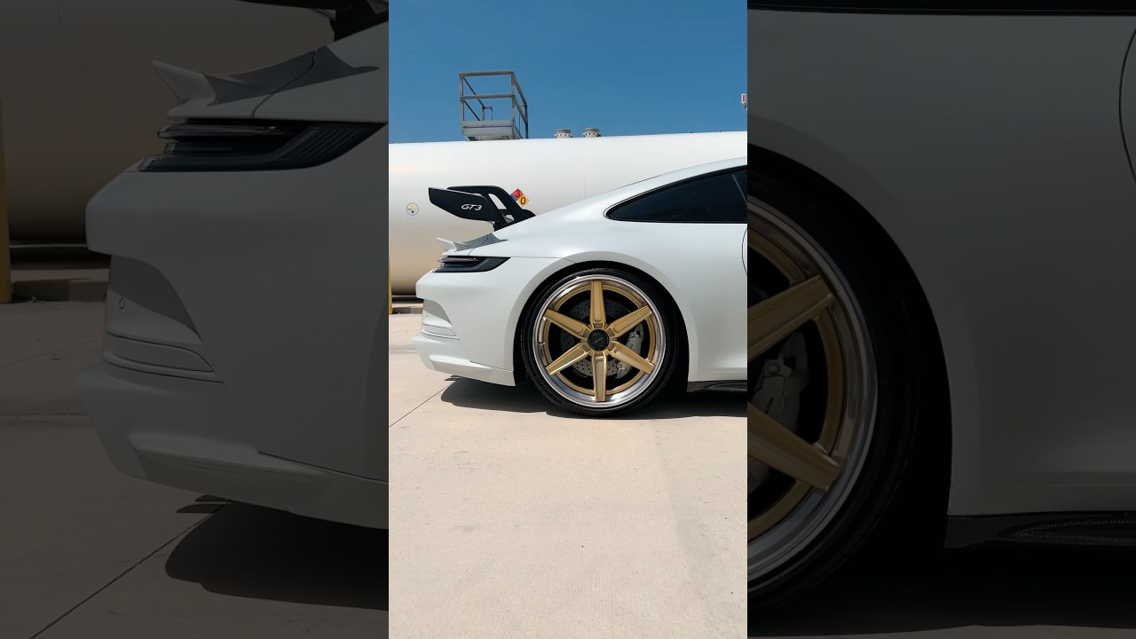 Matte Pearl White 992 GT3 with $20,000 Wheels! #porsche #gt3 - YouTube