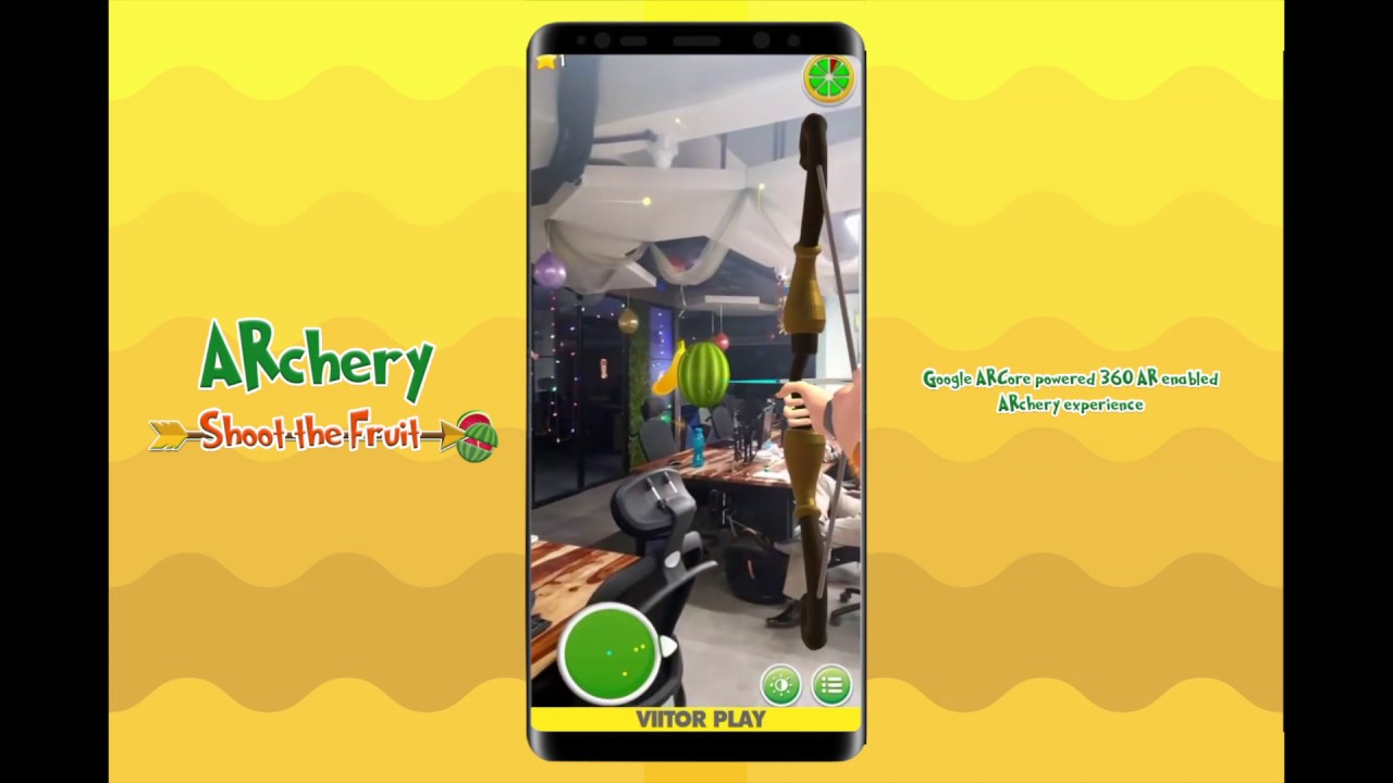ARchery - Shoot the fruit The Augmented Reality Game - YouTube