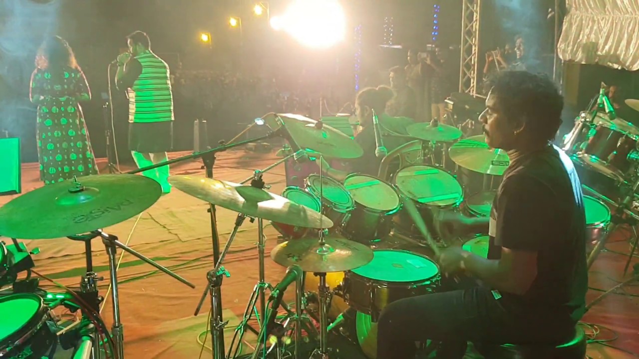 Poo Potta Thavani | Live Show | Drum Cover - YouTube