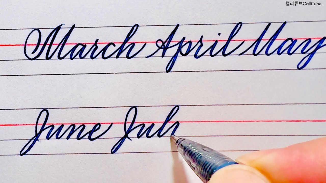 Beautiful English Cursive Handwriting with a Ball Point Pen | The ...