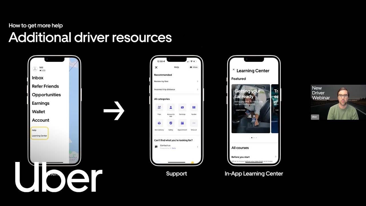 How to Get More Help - US New Driver Webinar June 2024 | Uber - YouTube
