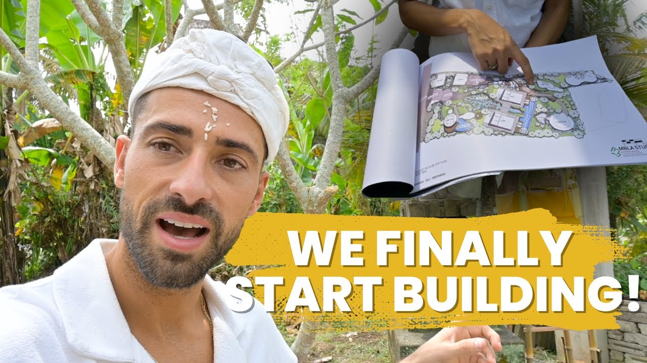 We finally start building in Bali! - YouTube