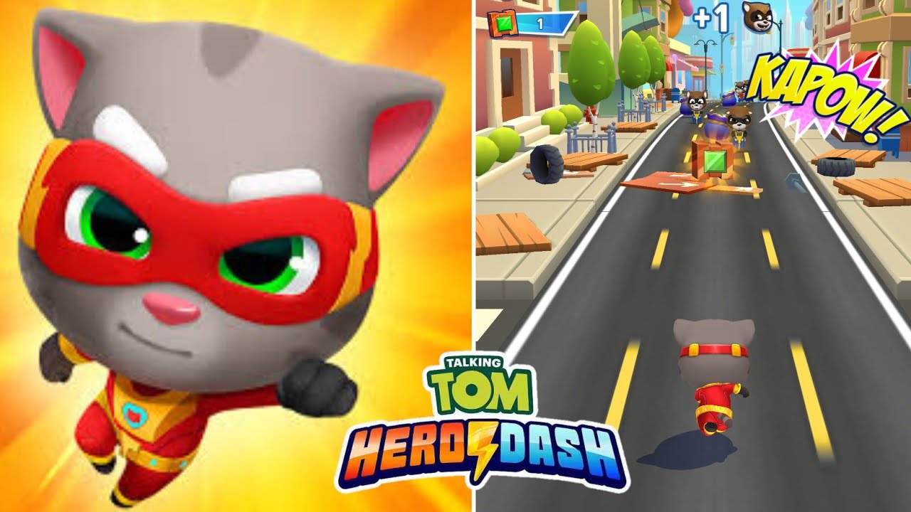 Talking Tom Hero Dash Run (ios, Android) Gameplay! - YouTube