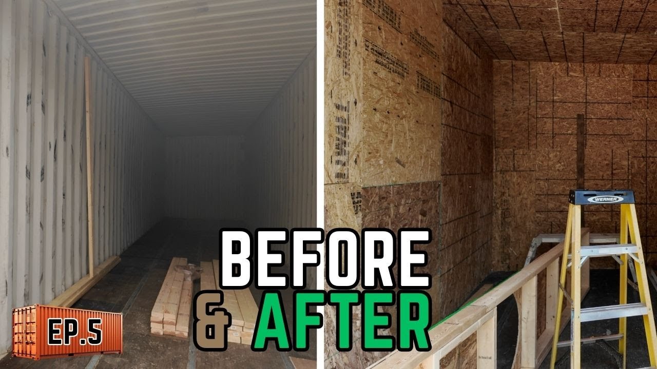 How I Finished the Inside of My Shipping Container Kiln - YouTube