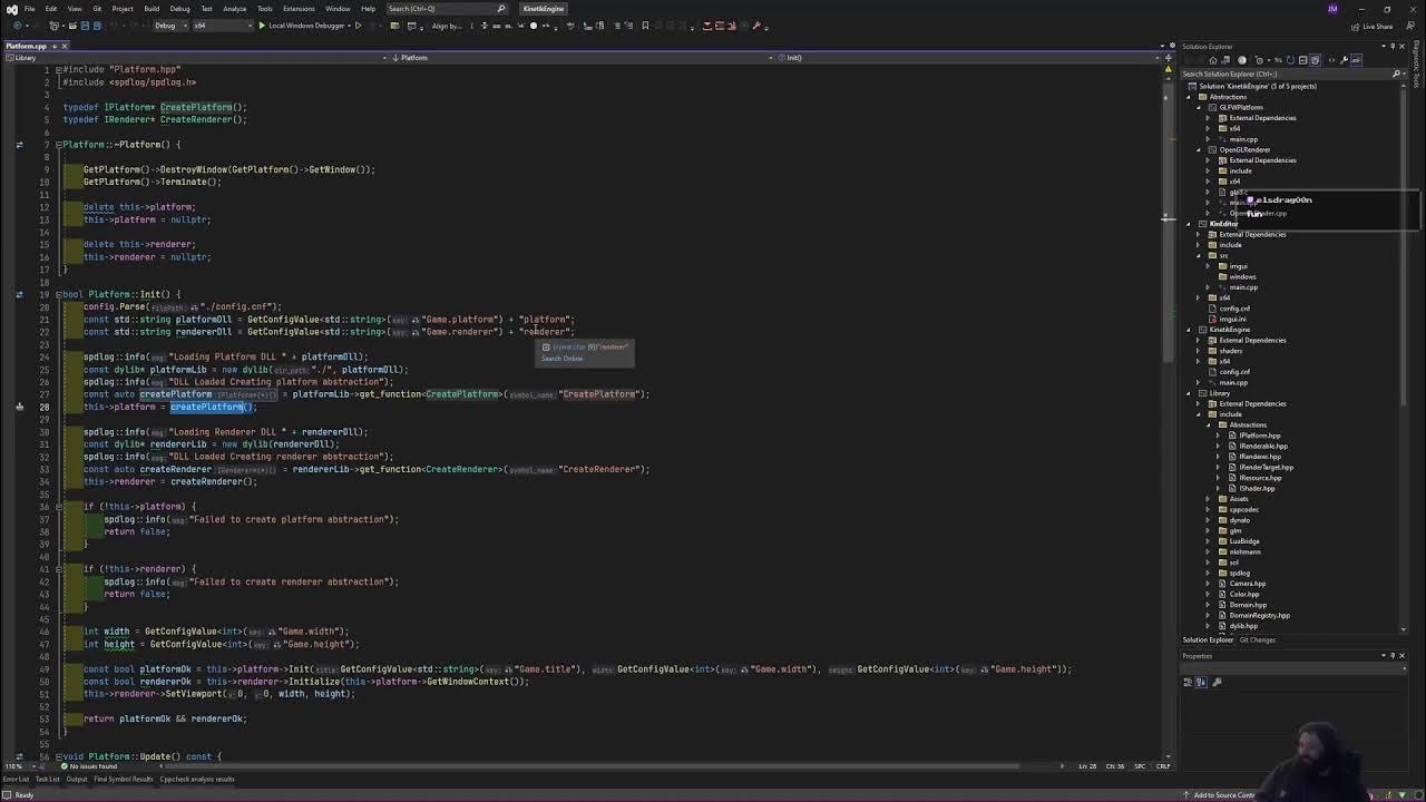 Working on my Custom Game Engine #CPP - YouTube
