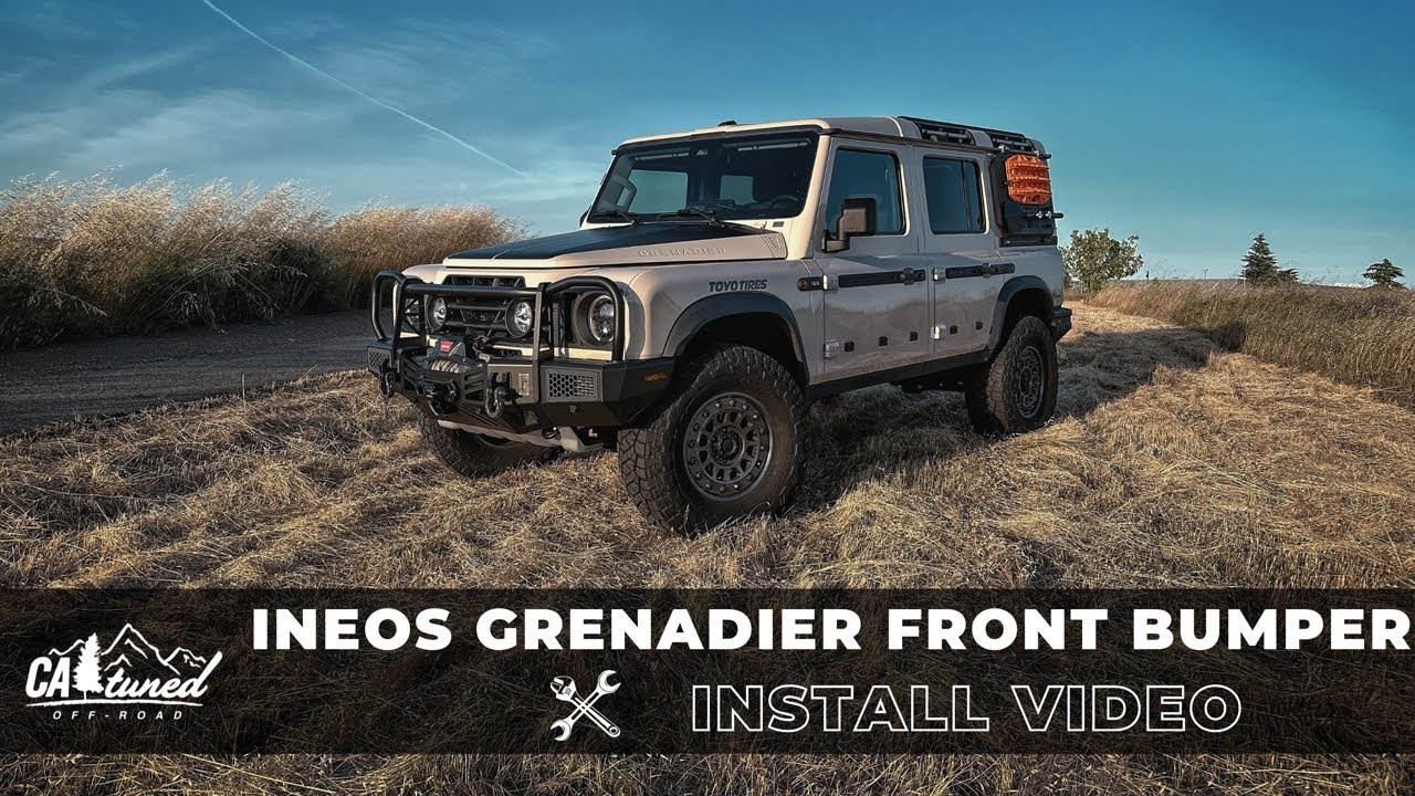 CAtuned Off-Road | Ineos Grenadier Front Bumper Install Video - YouTube