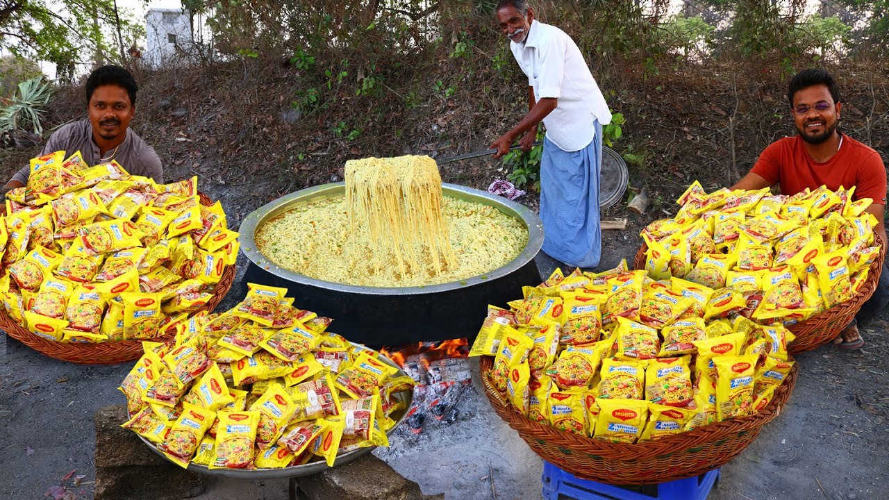 Wow Yummy Chicken Maggi Noodles !!! Maggi Masala Noodles Recipe With ...