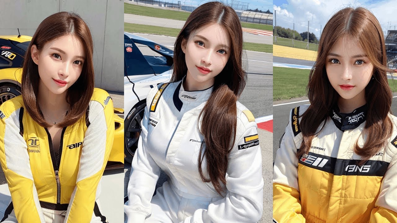 [ai art] Female racer today #beauty #lookbook #cosplay - YouTube