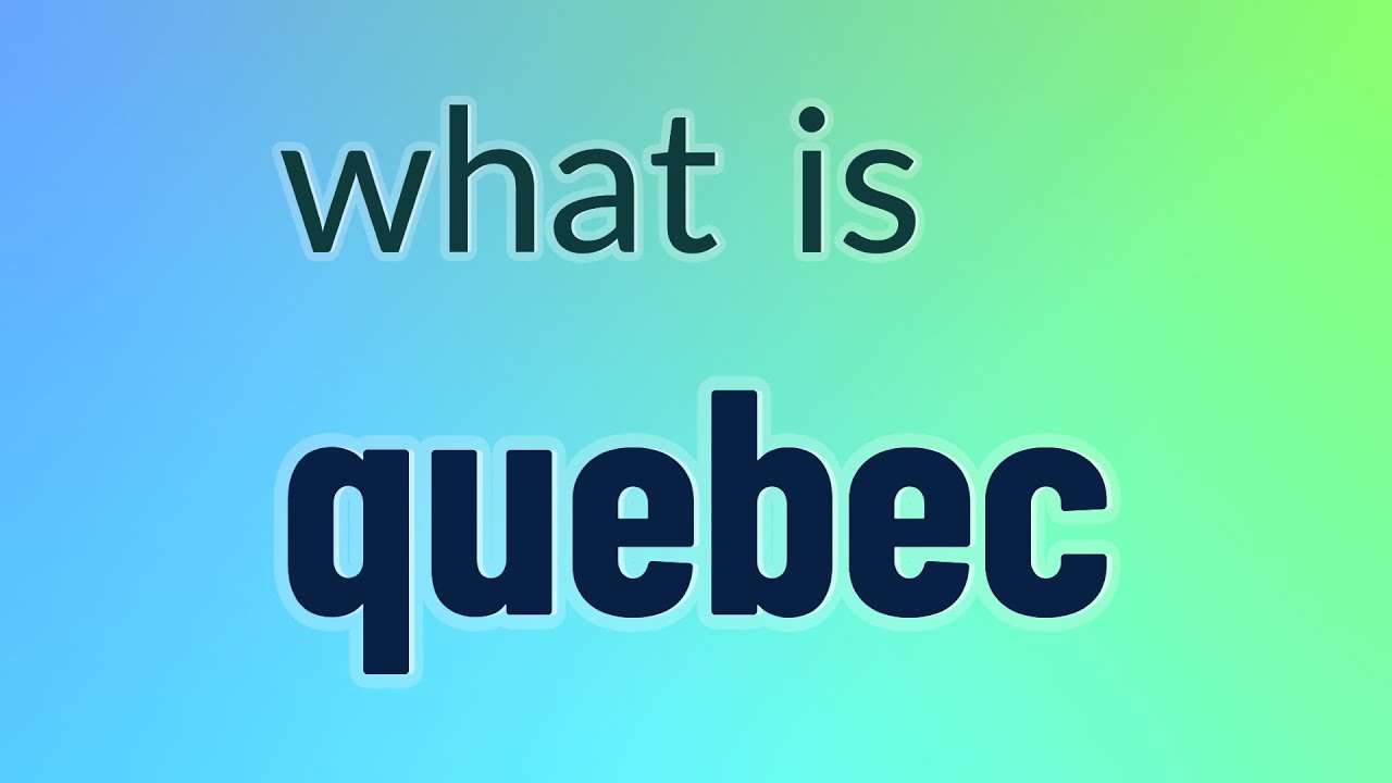 Quebec - 13 English Vocabulary Flashcards - YouTube