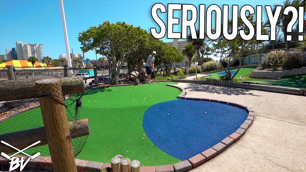 THIS MINI GOLF COURSE IS RIDICULOUS! - YouTube