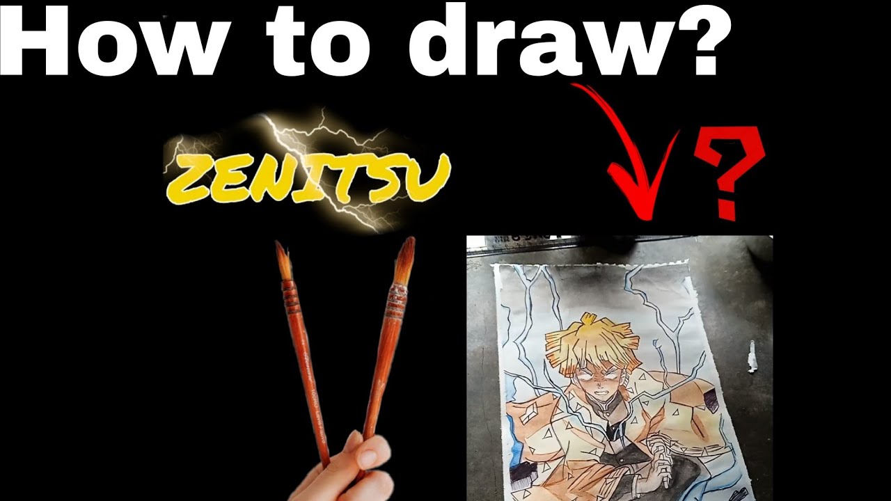 How to draw Zenitsu? #anime #demonslayer #zenitsu #drawing # ...