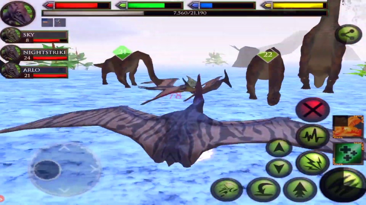 Pterodactyl VS Dinosaurs, Ultimate Jurassic Simulator Part 1 - YouTube