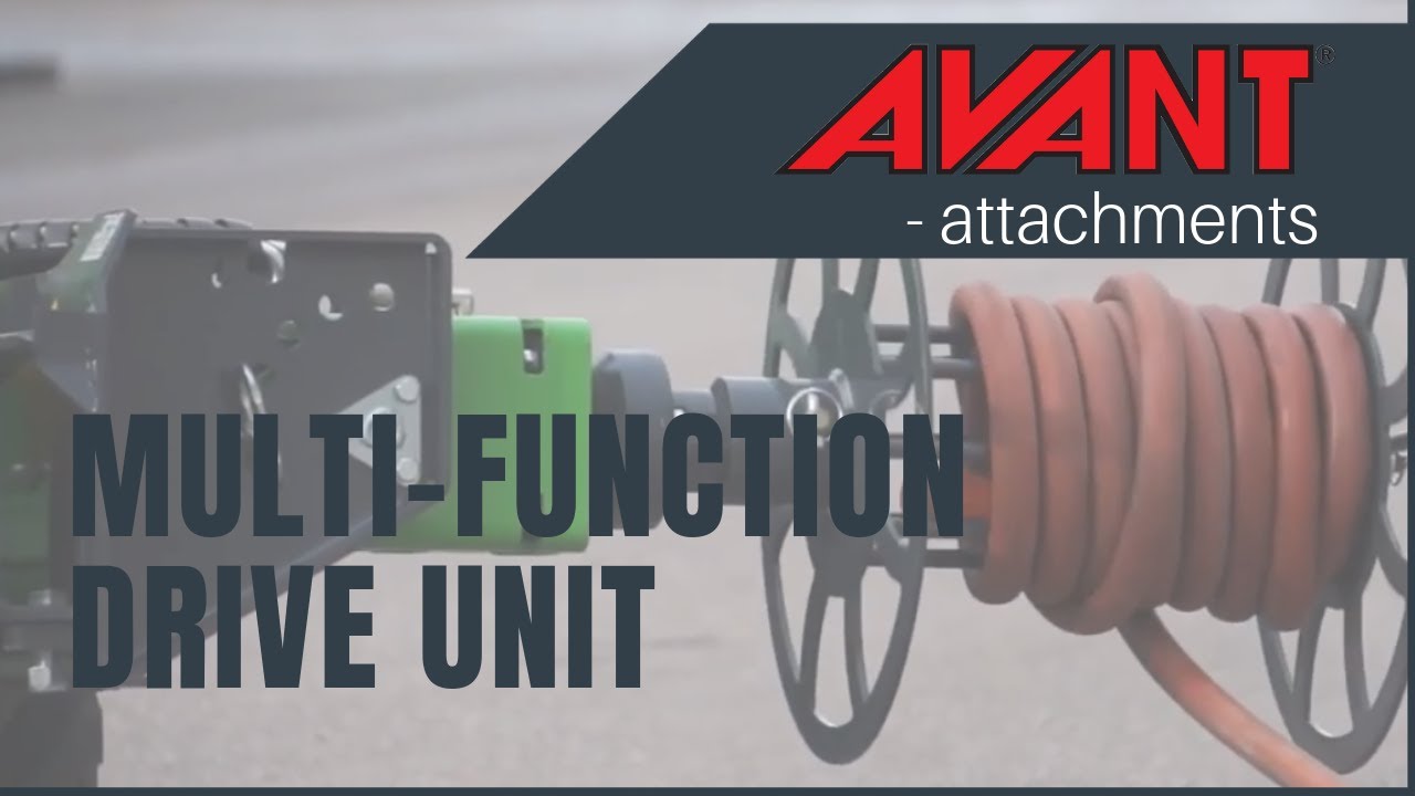 Avant attachments: Multi-function drive unit - YouTube