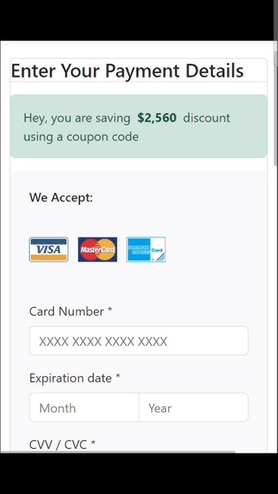 Responsive Payment Page Using Html Css Bootstrap And Php Viral Shorts Coding Webdevelopment