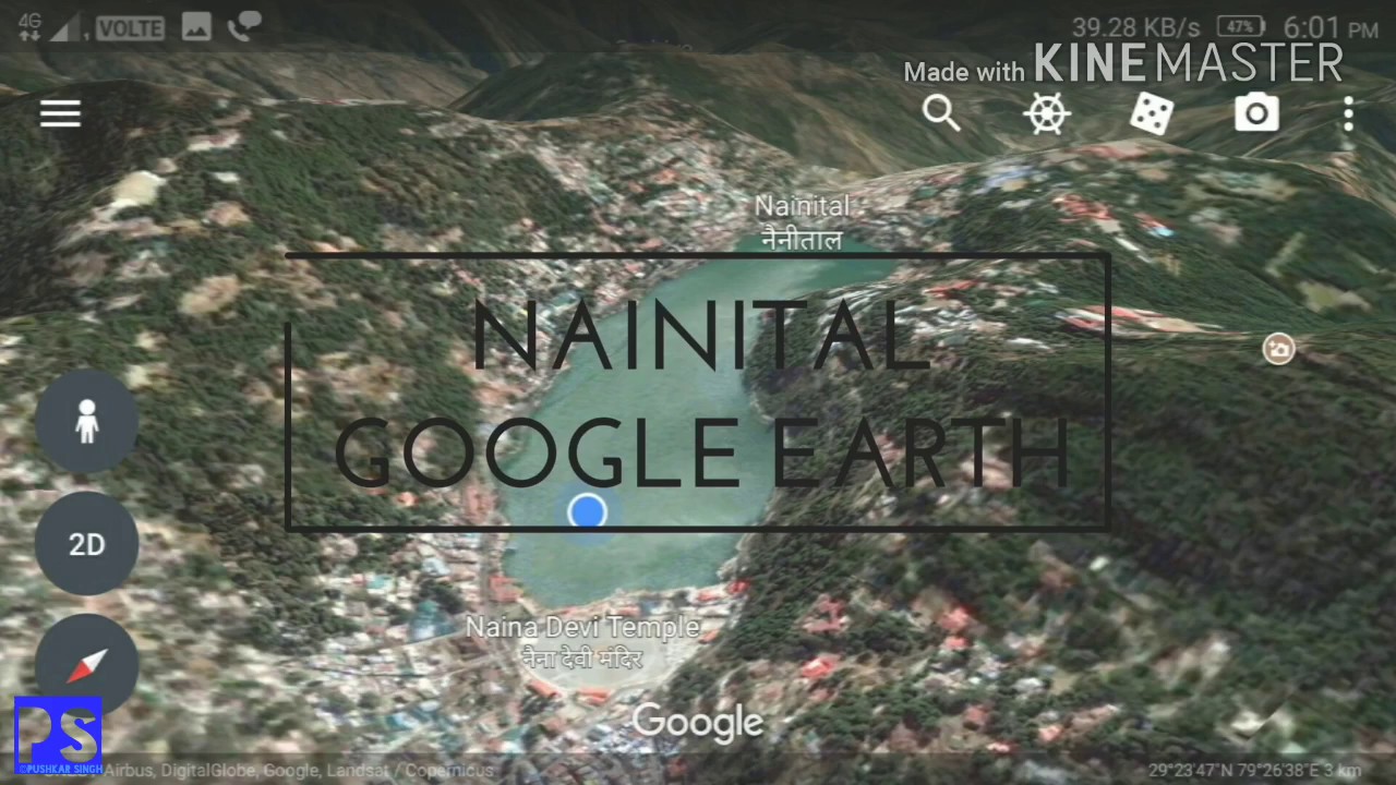 Nainital from Google earth 3D - YouTube