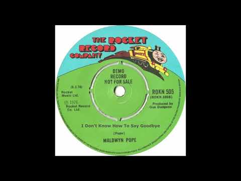 I don't know how to say goodbye produced by Gus Dudgeon 1976 - YouTube